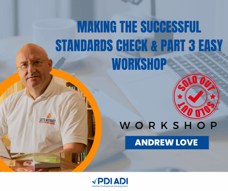 Making the Successful Standards Check & Part 3 Easy Workshop - PDIADI ...